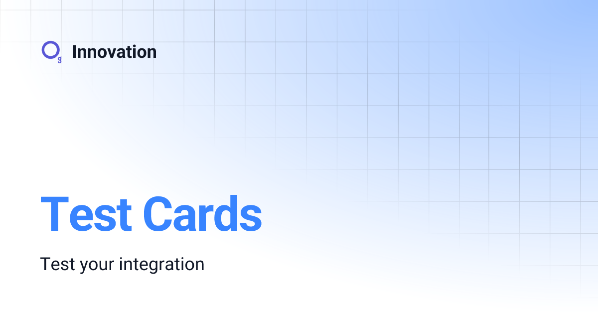 Test Cards | Innovation